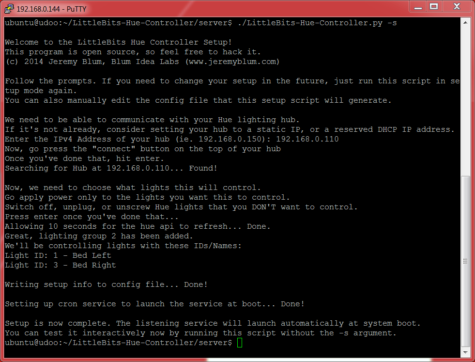 GitHub - sciguy14/LittleBits-Hue-Controller: This project pairs the LittleBits Arduino Bit with ...